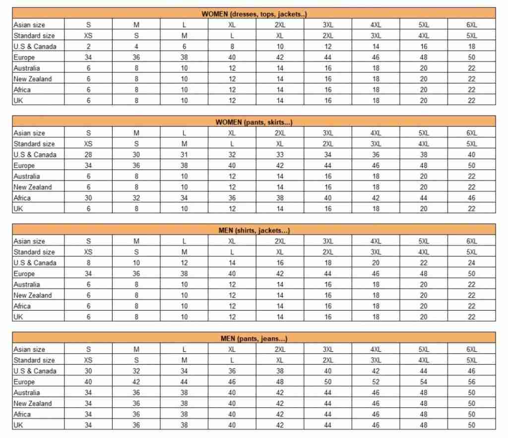 AliExpress Size Chart: The Ultimate Guide to Your Perfect Fit!
