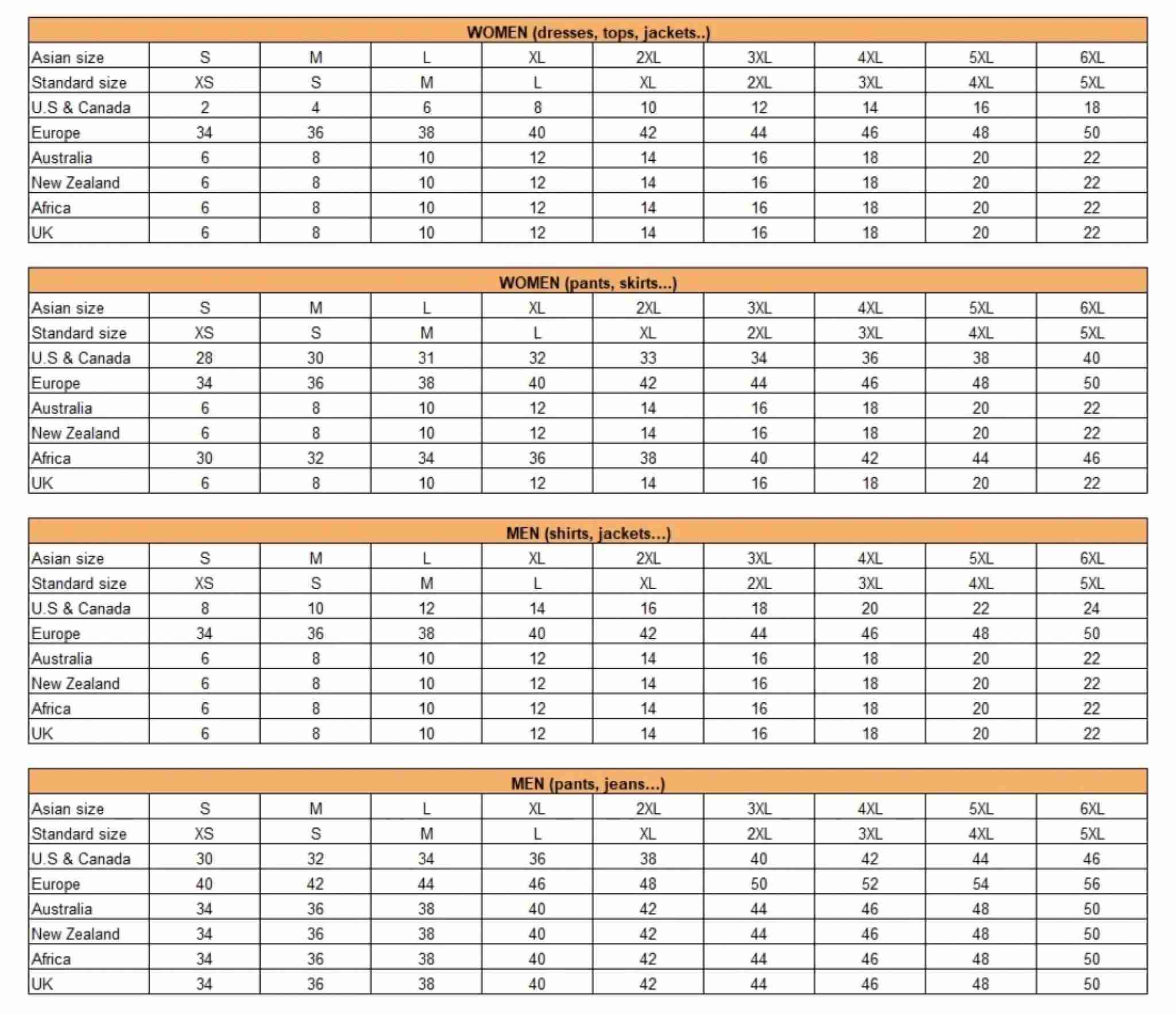 AliExpress Size Chart: The Ultimate Guide to Your Perfect Fit!